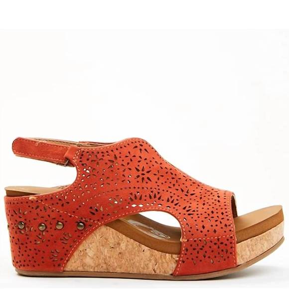 Very G | Shoes | New Very G Womens Free Fly Wedge Sandals In Rust ...